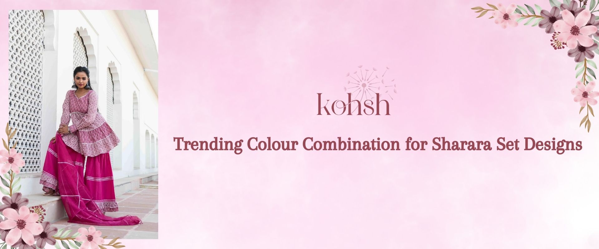 Trending Colour Combination for Sharara Set Designs | Kohsh